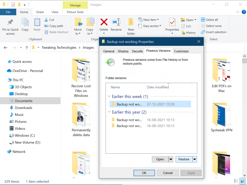How to Recover Back Permanently Lost Folders in Windows