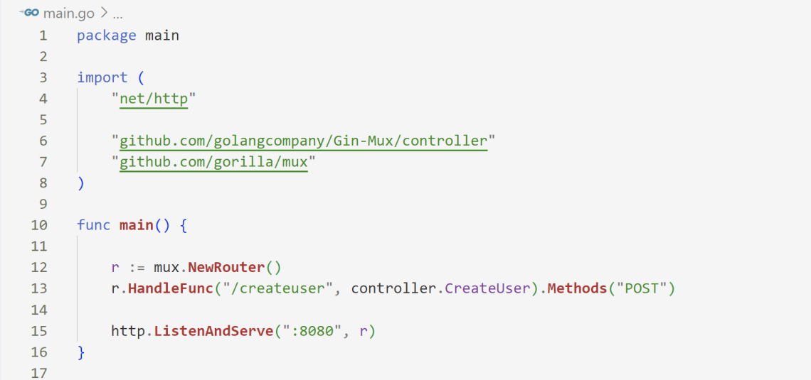 How to use Gorilla Mux in different Packages - New Techno Times